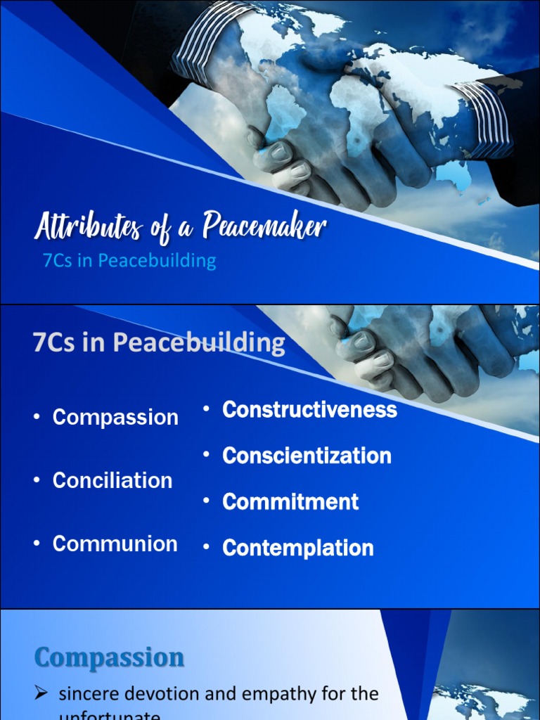 7Cs of Effective Peacebuilding | PDF | Career & Growth | Self-Improvement