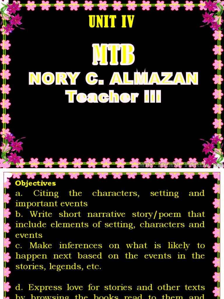 MTB 4th Grading | PDF