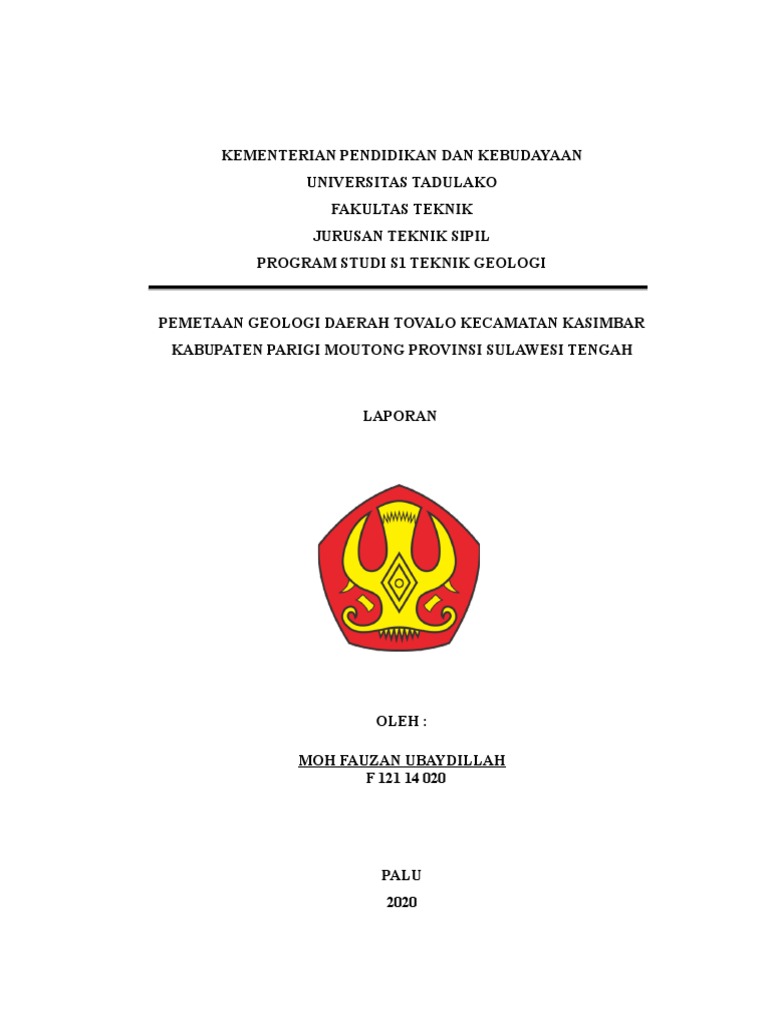 Sampul Pemetaan Geologi Untad | PDF