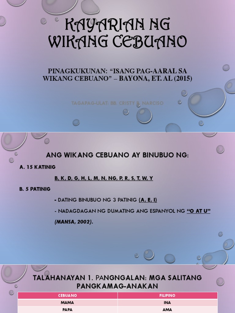 Wikang Cebuano | PDF