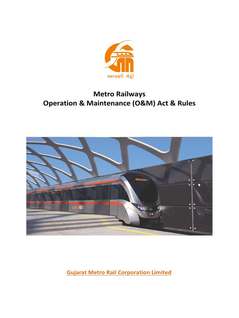 Metro Rail O&M Act & Rules Book | PDF