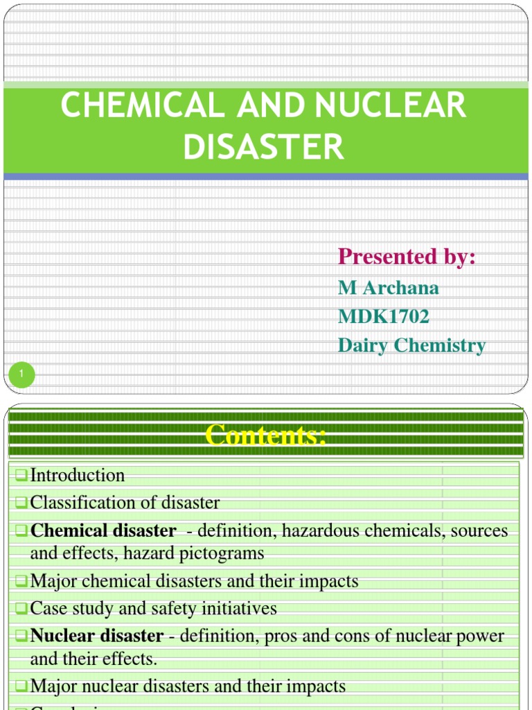 Understanding Chemical Disasters | PDF