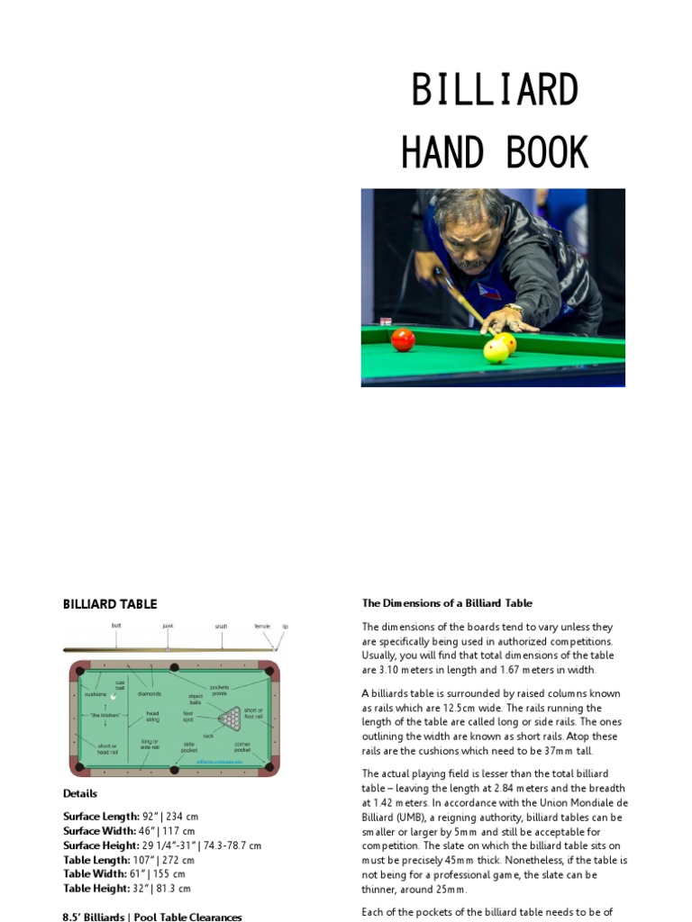 Handbook BILLIARD | PDF