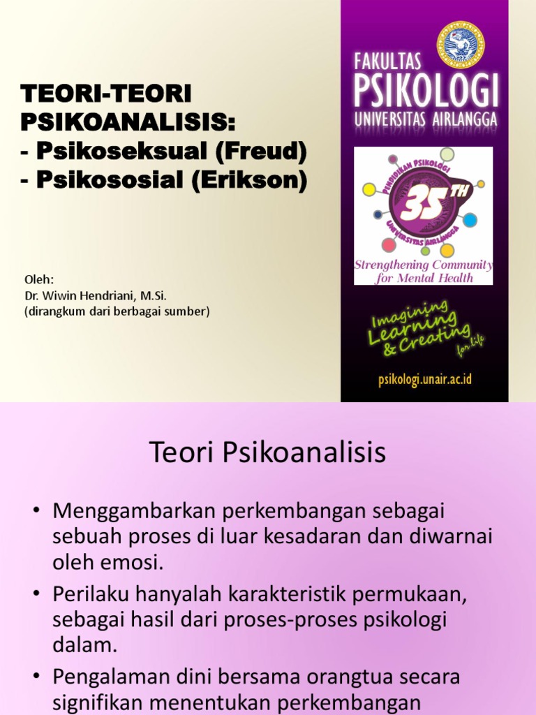 Teori Psikoanalisis Freud Dan Erikson - Revisi PDF | PDF