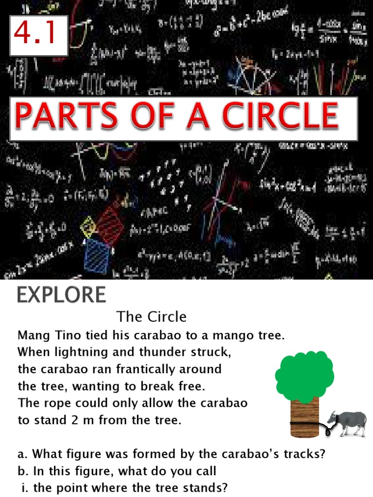 Math (Parts of Circle) | PDF