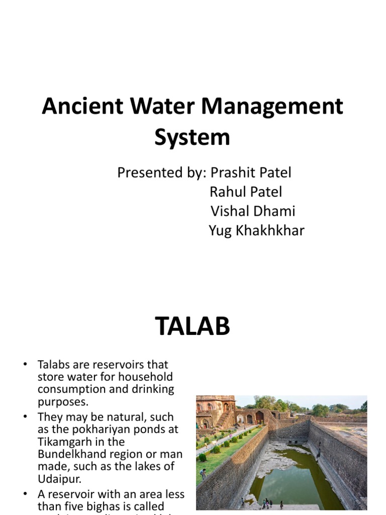 Ancient Water Management System | PDF | Home & Garden