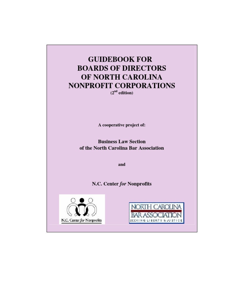 Guidebook Board of Directors-Non - Profit | PDF