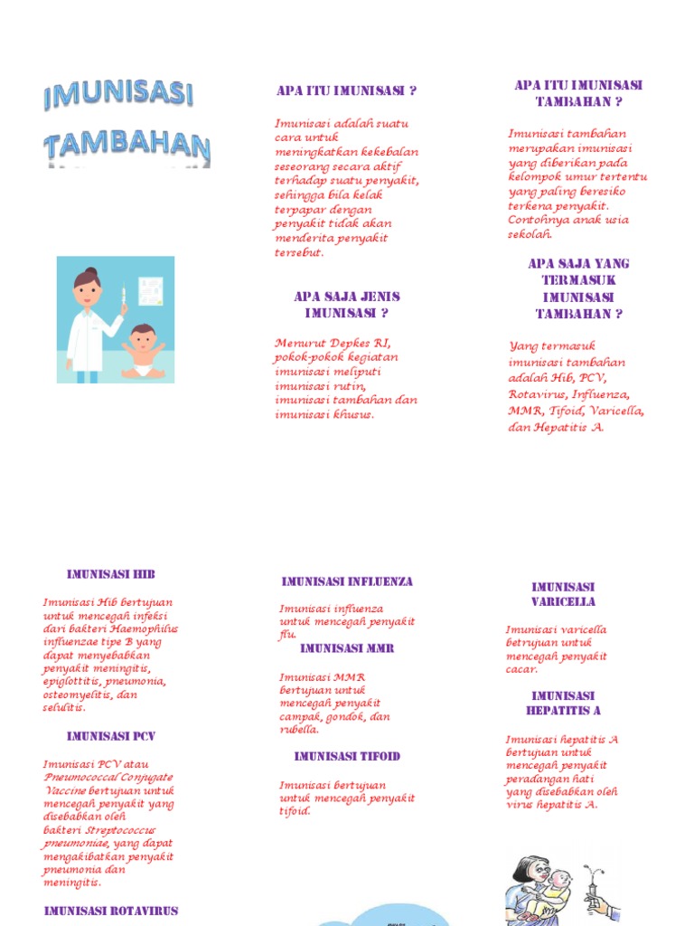 Leaflet Imunisasi Tambahan | PDF