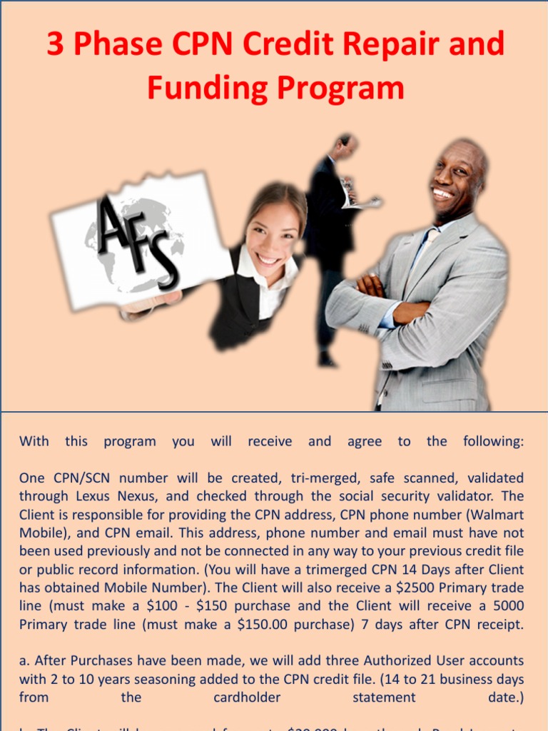 3 Phase CPN Credit Repair and Funding Program | PDF