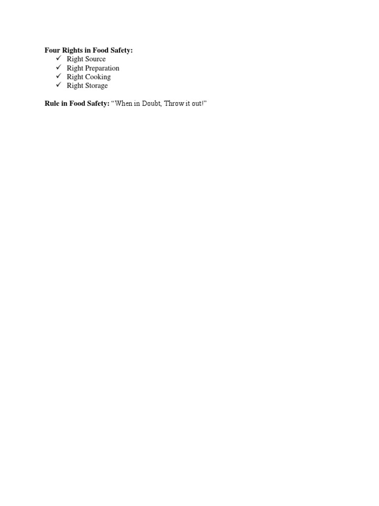 Food Safety Essentials Guide | PDF