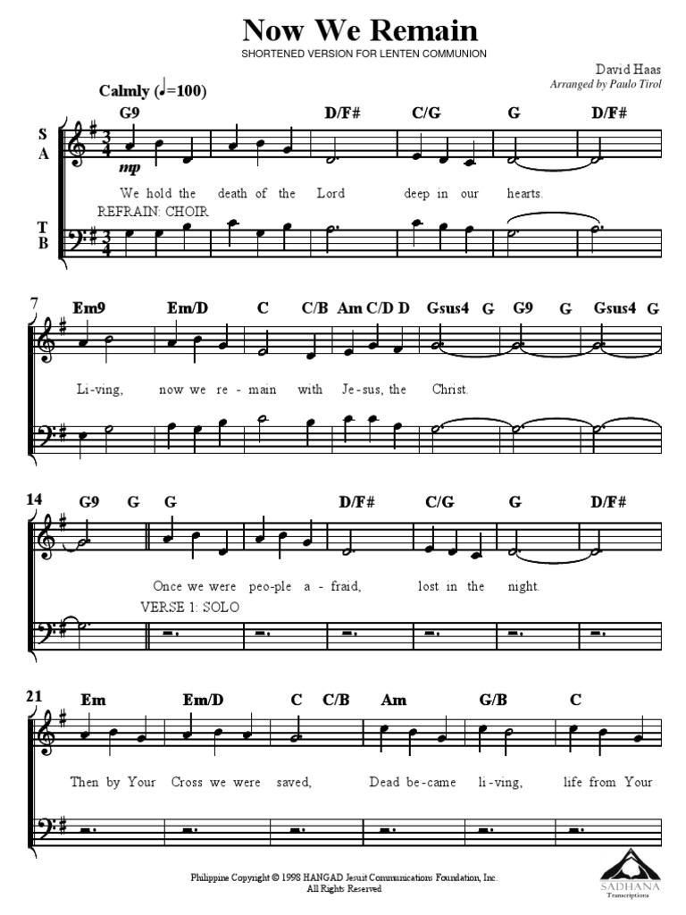 Now We Remain PDF | PDF