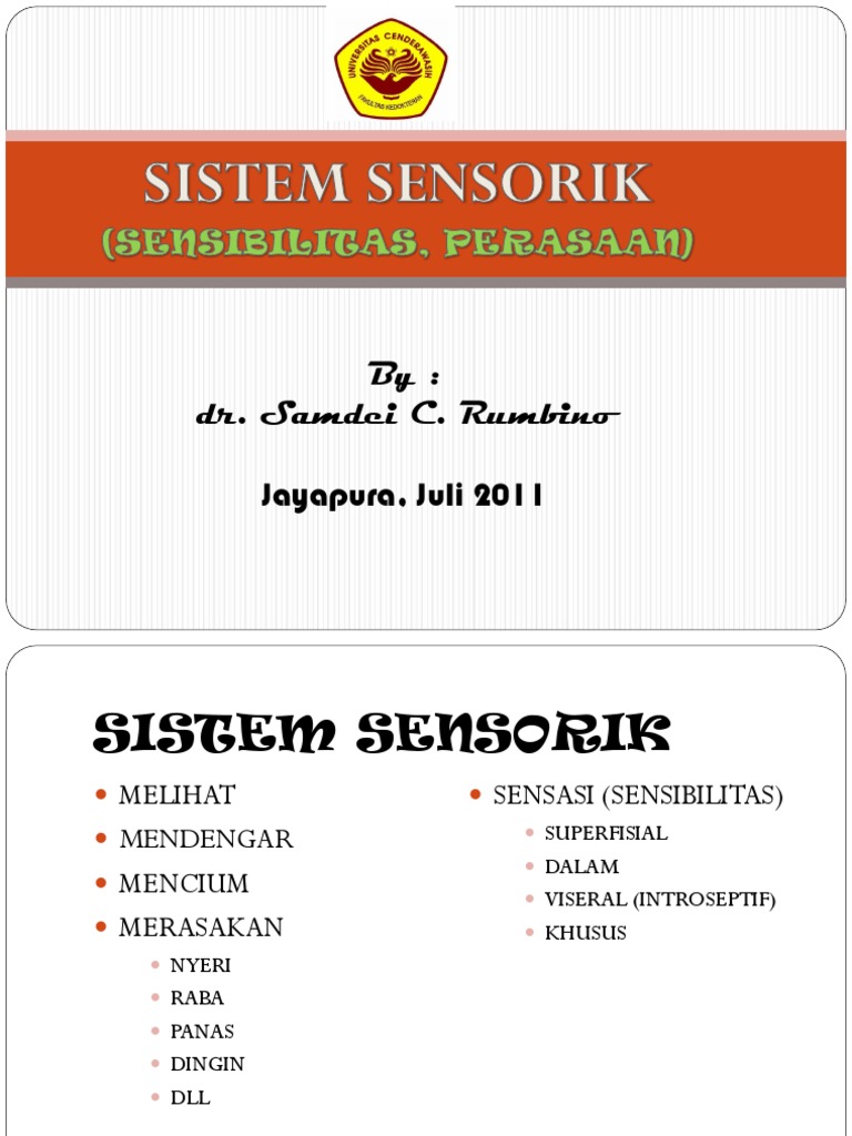 Sensorik | PDF | Kesehatan Holistik | Sains & Matematika