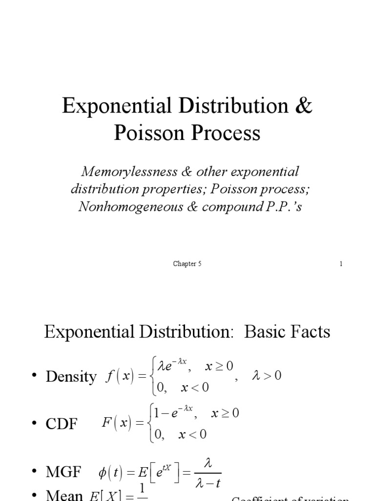 Exponential Distribution & Poisson Process | PDF | Applied Mathematics ...