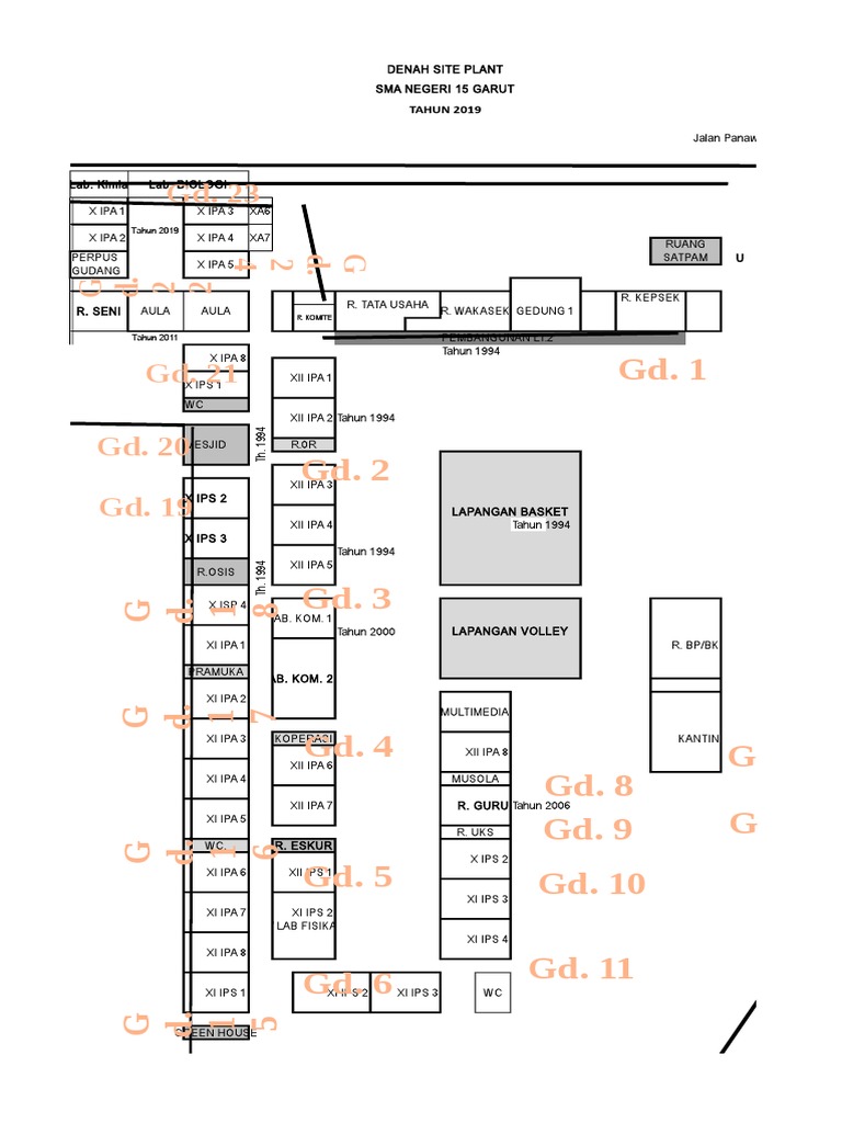 Denah-Sman 15 Garut Ok | PDF