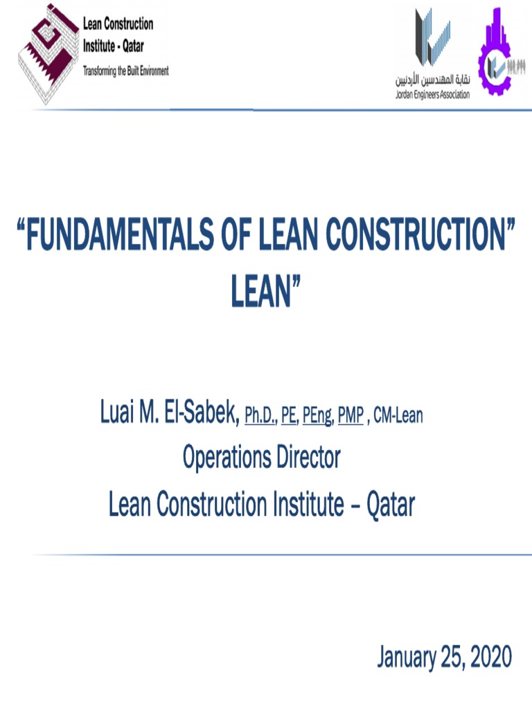 Fundamentals of Lean Construction PDF | PDF