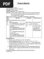 Matematica - Proiect - Didactic - Clasa 1 | PDF