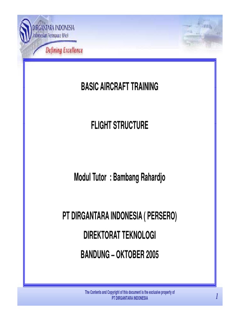 Basic Aircraft Structure | PDF