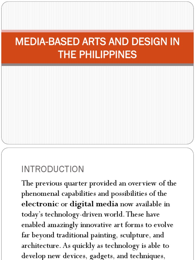 Media-Based Arts and Design in The Philippines | PDF
