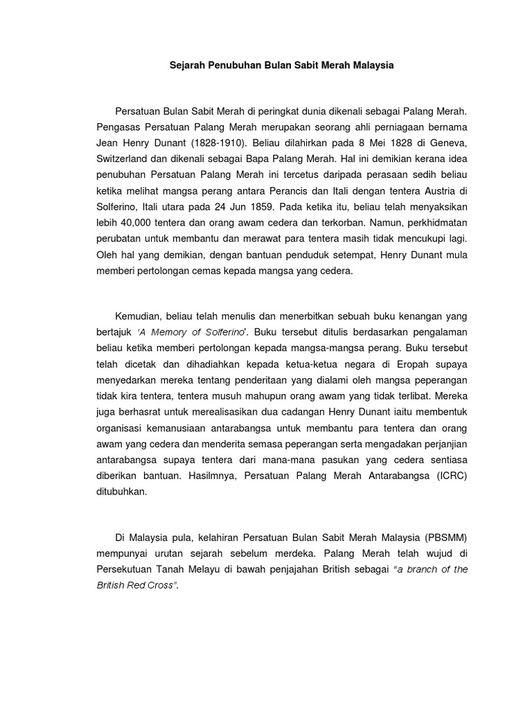Sejarah Penubuhan BSMM | PDF