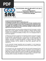 Safety File Index for OHS Compliance | PDF