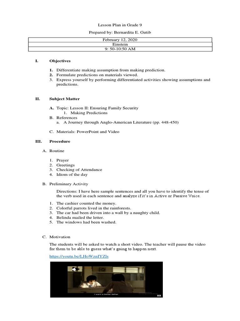Lesson Iv - Predicting Outcomes | PDF