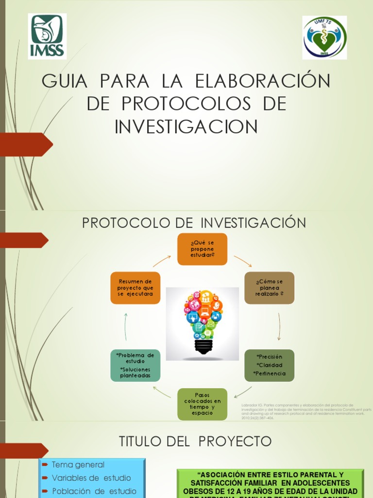 Guia para La Elaboración de Protocolos de Investigacion | PDF