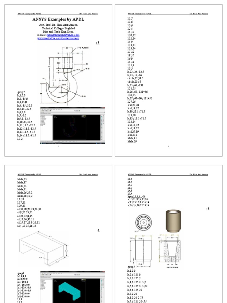 ANSYS APDL Examples | PDF