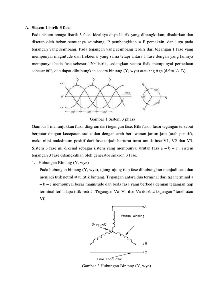 01 Materi ITL Sistem Listrik 3 Fasa | PDF
