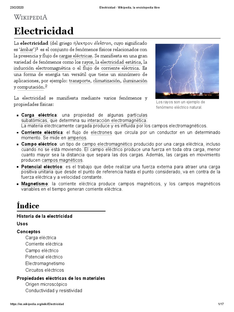 Electricidad | PDF | Tecnología