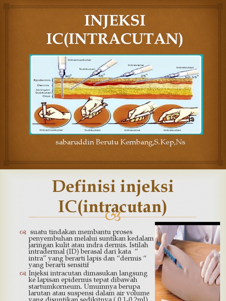 Injeksi Ic (Intracutan) | PDF