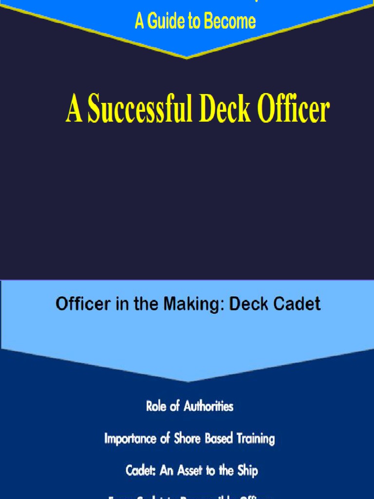 Deck Cadet | PDF