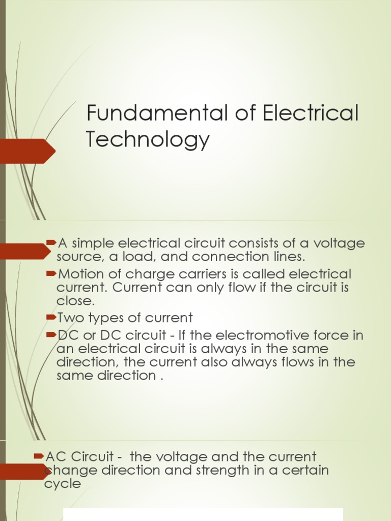 Fundamental of Electrical Technology | PDF