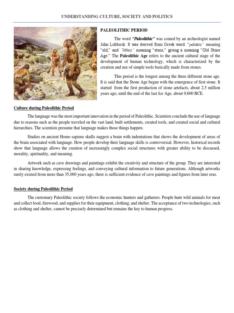 Paleolithic, Neolithic and Age of Metals | PDF