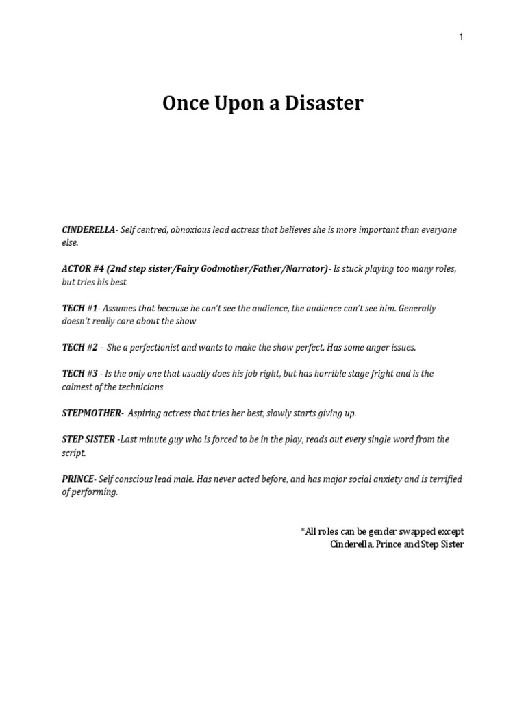 Cinderella Script 1 | PDF