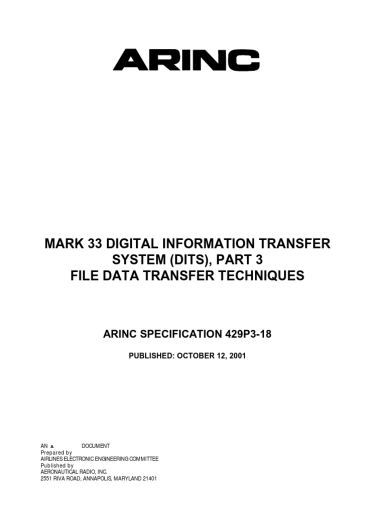 ARINC 429 Functional Description Part 3 | PDF | Science & Mathematics ...