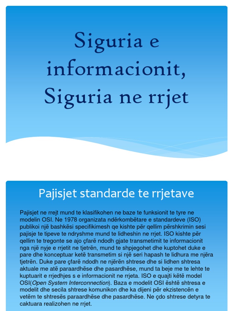 Siguria Ne Rrjet | PDF