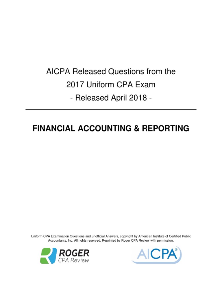 2018 AICPA Questions-FAR | PDF