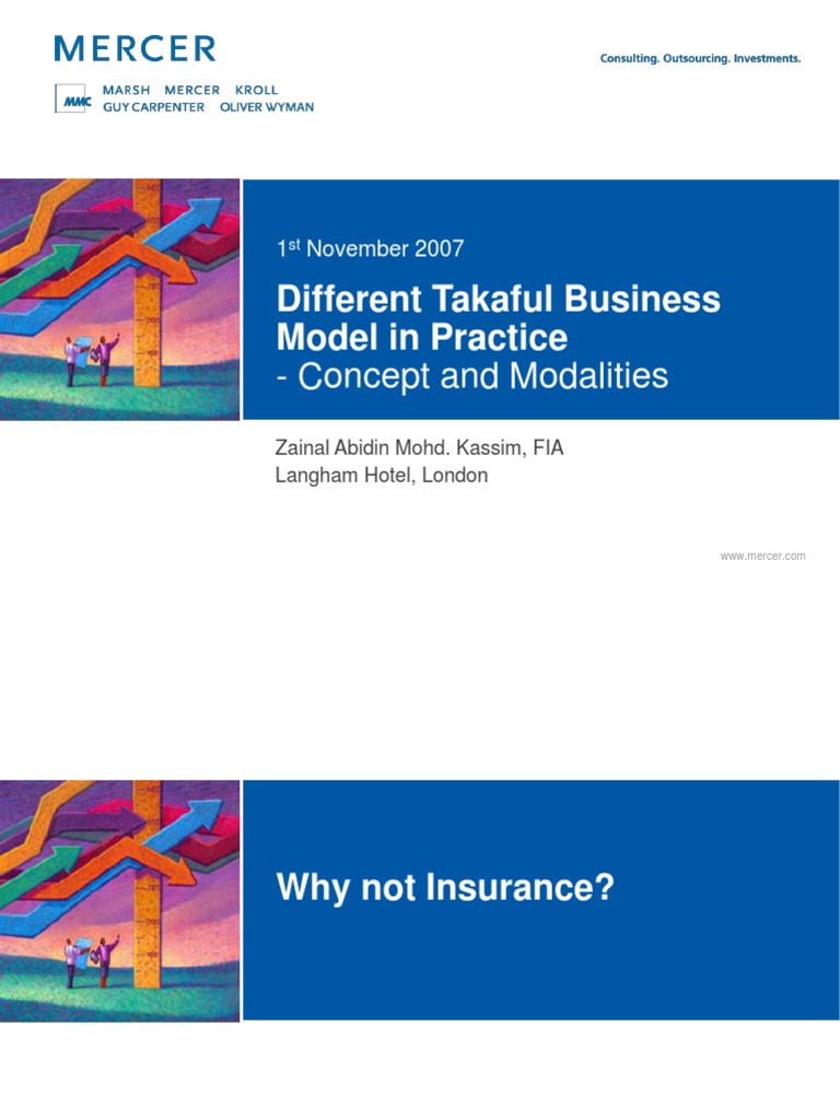 Different Takaful Business Models by Zainal Kassim | PDF | Business
