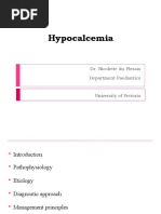 Hypocalcemia Treatment Guidelines | PDF | Vitamin D | Magnesium