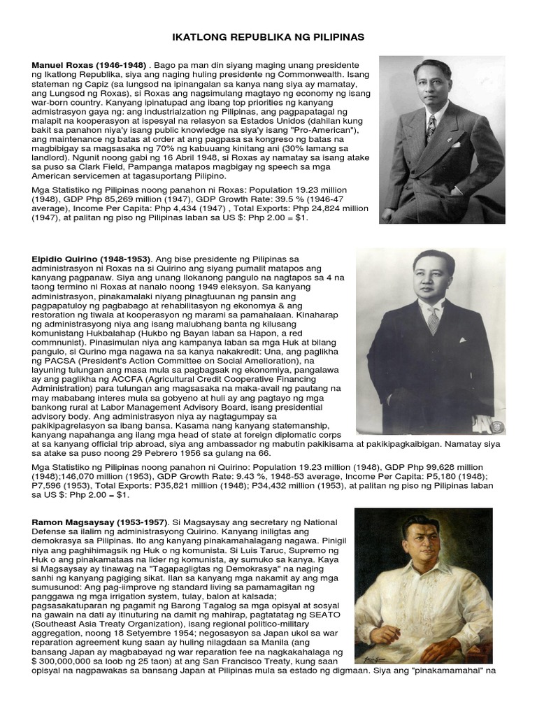 Ikatlong Republika NG Pilipinas | PDF