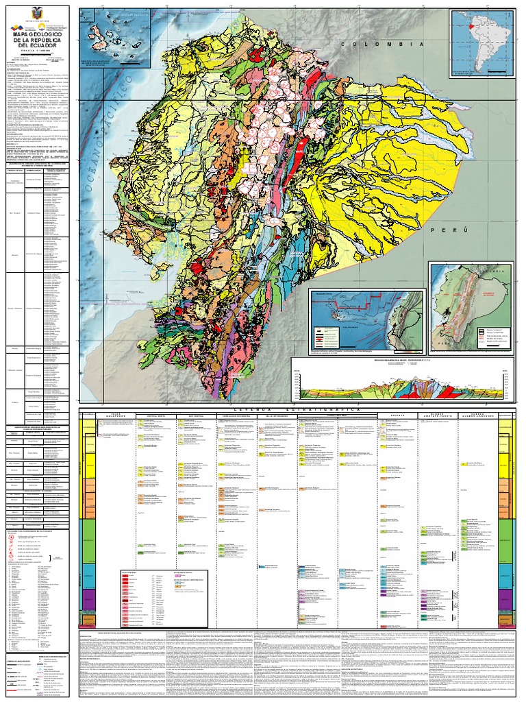 1.1. - Mapa Geológico de La República Del Ecuador - 2017 PDF | PDF