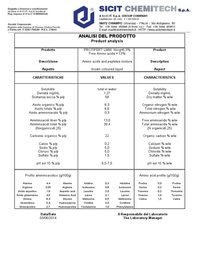 Ficha Tecnica Protifer-Probost | PDF