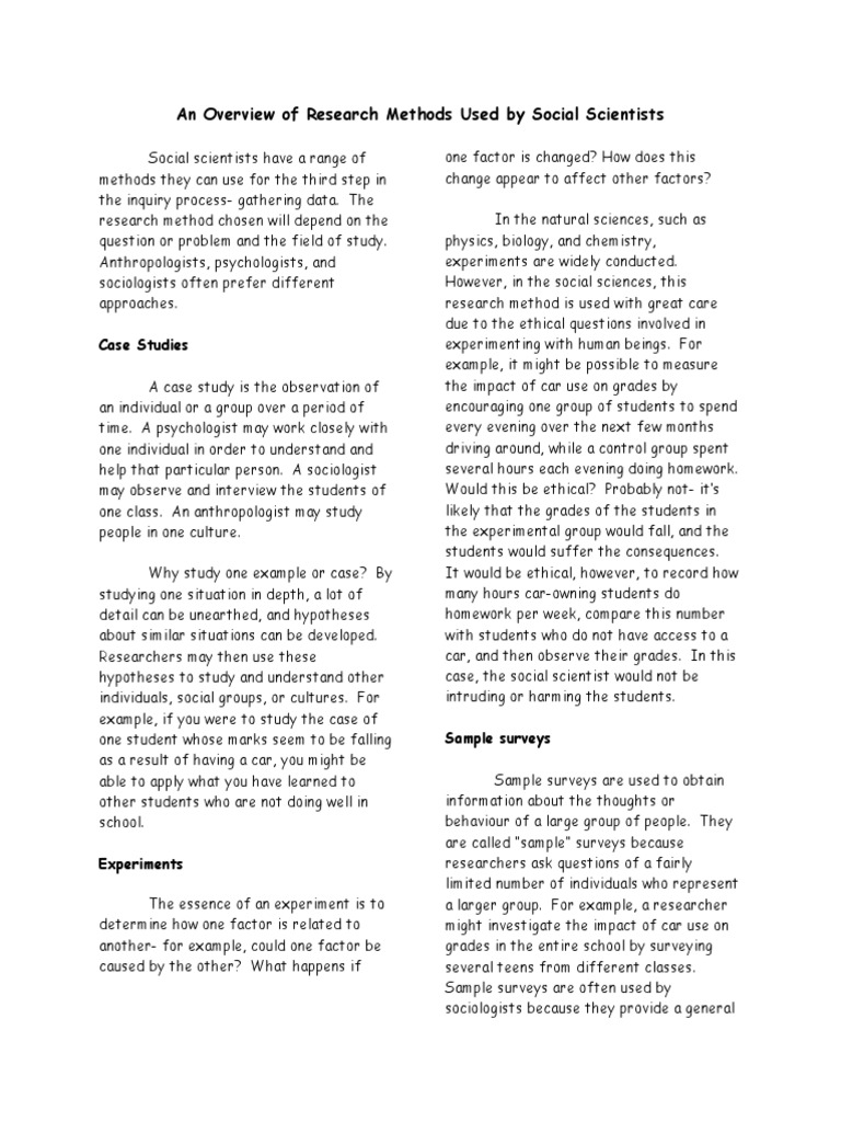 Social Science Research Methods Explained | PDF | Scientific Method ...