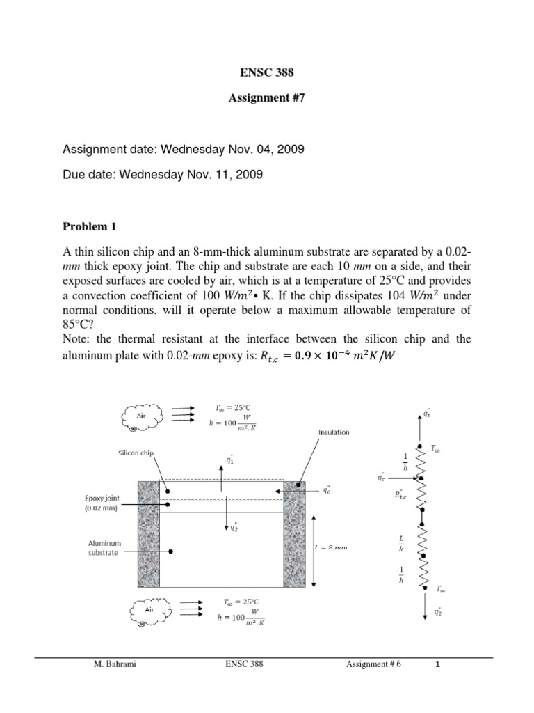 Assignment 7 - Solutions PDF | PDF | Thermal Conduction | Heat Transfer