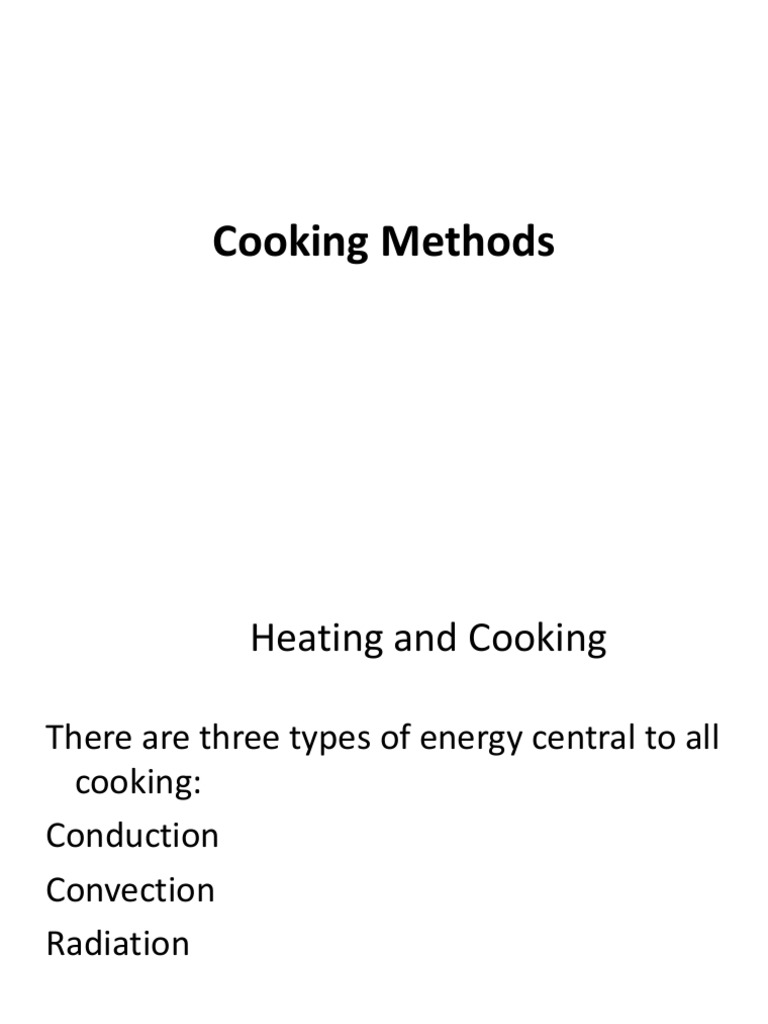 Cooking Methods and Techniques Explained | PDF | Stir Frying | Food ...