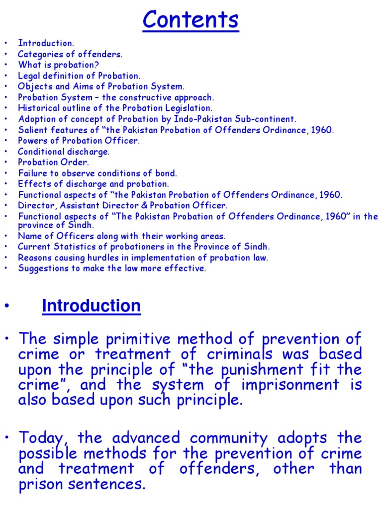 Probation Presentation | PDF | Probation | Probation Officer