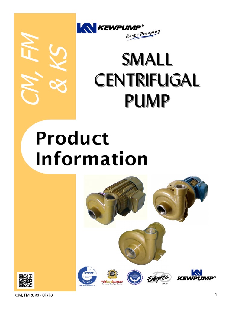 Pompa Kew Pump Tipe CM, FM, KS | PDF | Pump | Steel