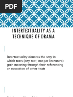 Creative Writing: Understanding Intertextuality As A Technique of Drama | PDF | Intertextuality ...