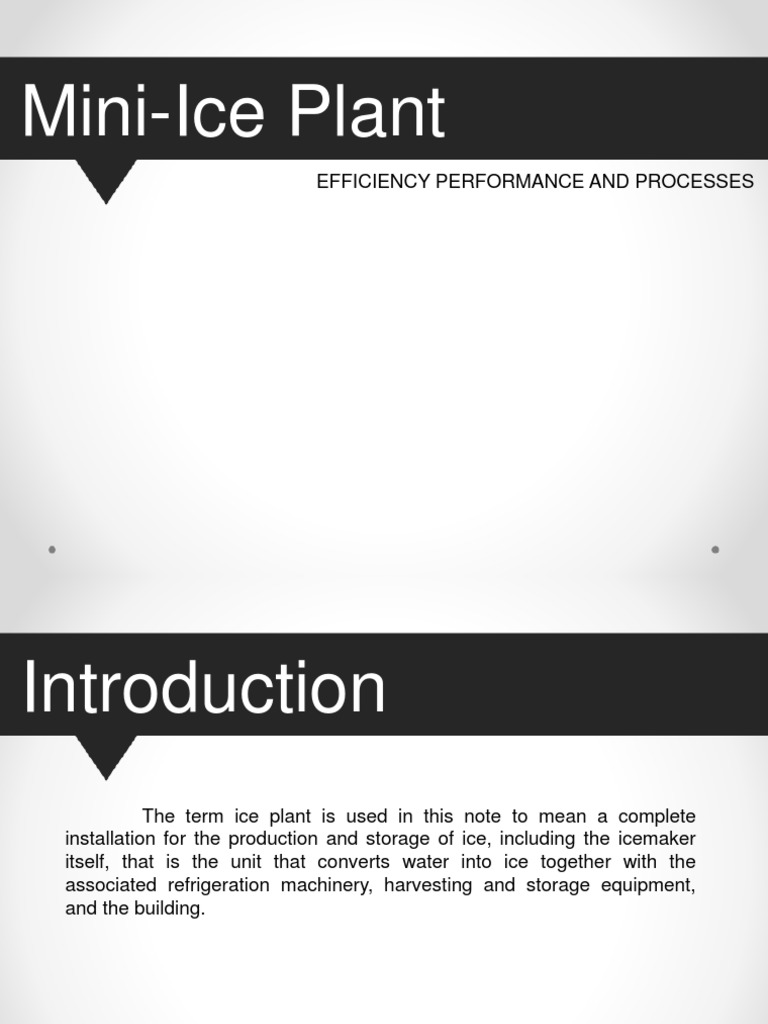 Mini Ice Plant | PDF | Ice | Cold