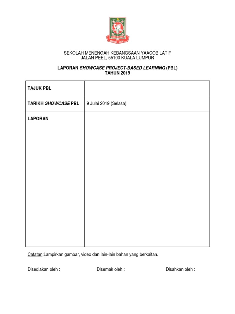 Format Laporan PBL | PDF